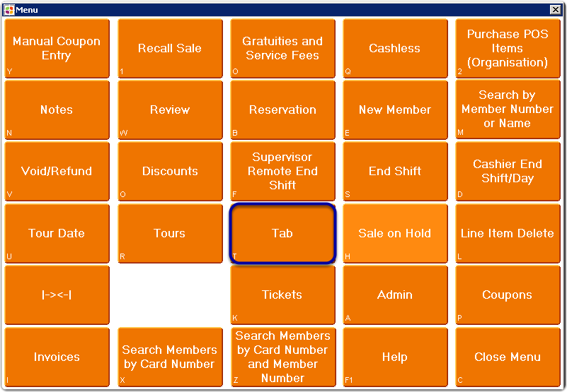 Enterprise: How do I open a tab?