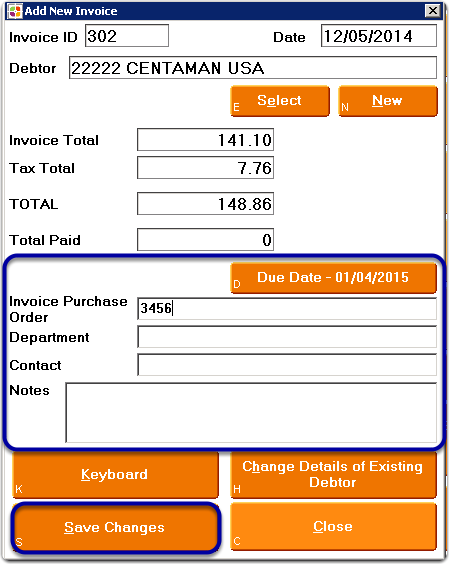 Enterprise: How do I process a normal sale to invoice, send charges to ...