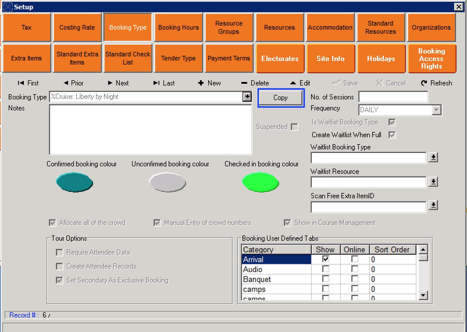 Enterprise: How do I Copy a Booking Type?