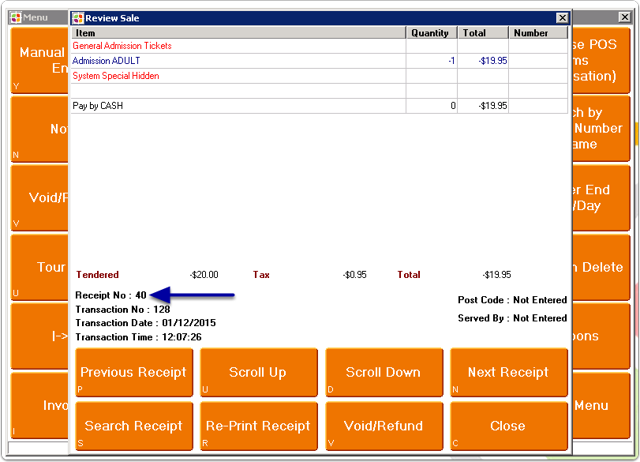 Enterprise: How do I process a refund (for a receipt completed same ...
