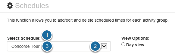 Outbound/Ascent: How to Edit Schedules
