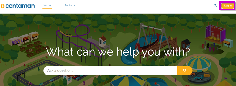 Registering at the Centaman Customer Success Portal