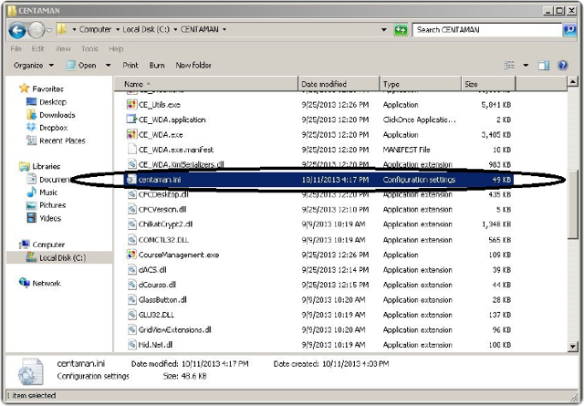 Enterprise: How do I locate and send an INI file?