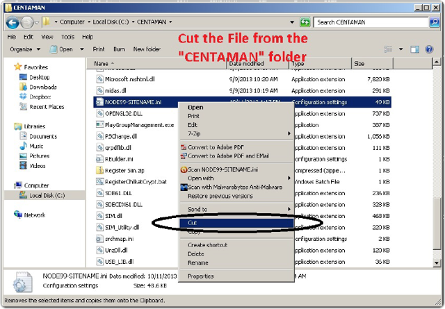 Enterprise: How do I locate and send an INI file?