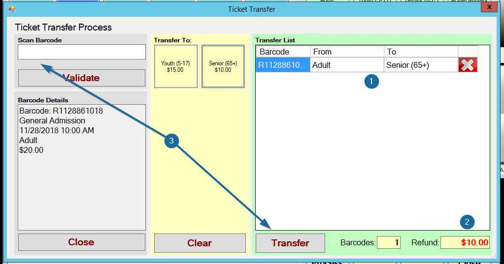 Outbound: How to Use the Type Transfer Feature in Box Office