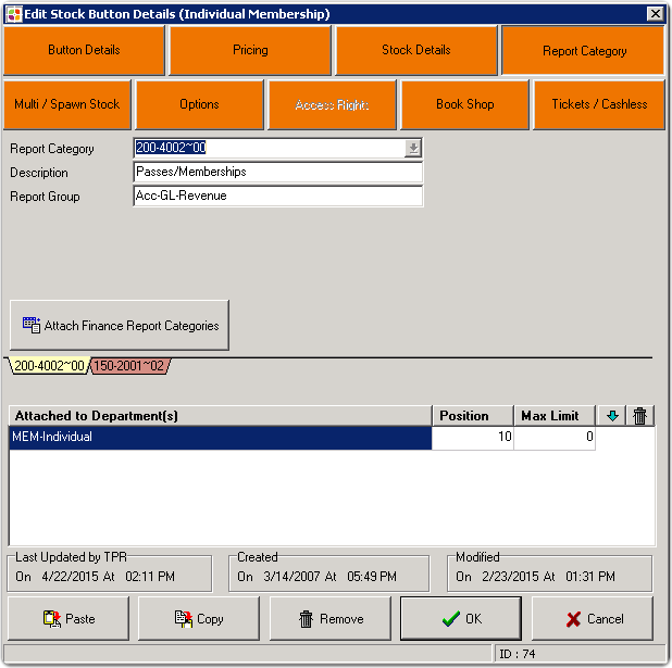 Enterprise: How do I add, edit, and delete a Membership Stock button?